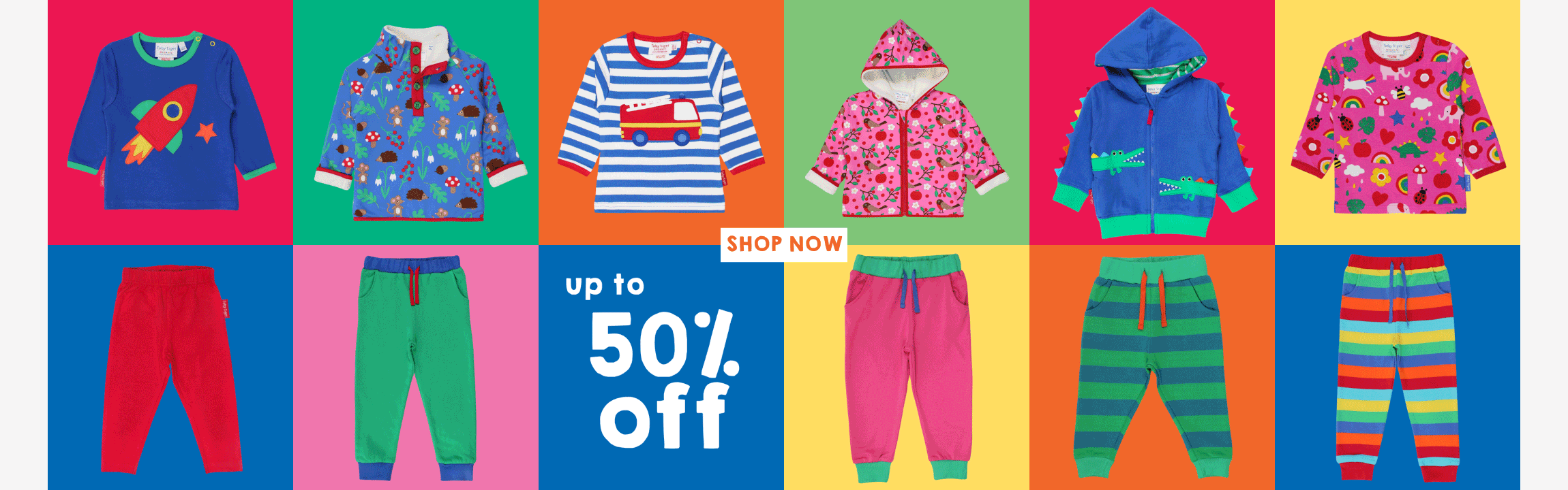 Colourful Organic Baby/Kidswear – Toby Tiger