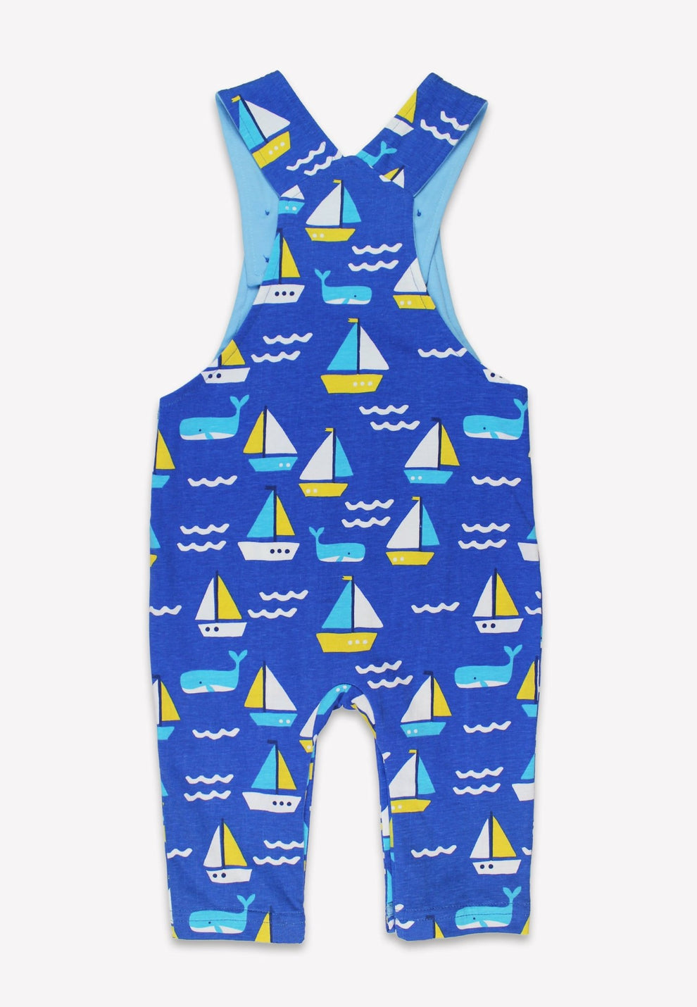 Organic St Ives Print Dungarees | Toby Tiger